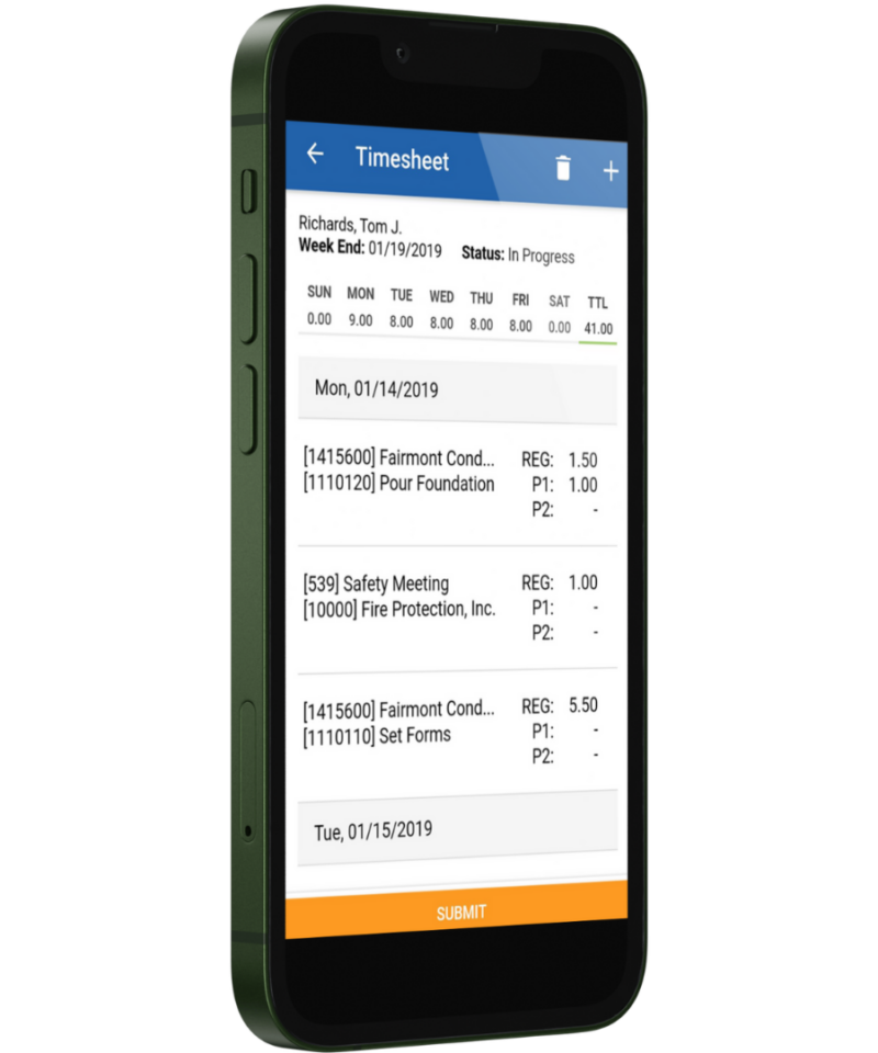 Time Tracking | Construction Payroll | Penta Software